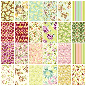 Freshcut Charm Pack (30 Pieces) by Heather Bailey for FreeSpirit 6 x 6 inches (15.2 cm x 15.2 cm cm) Fabric Squares