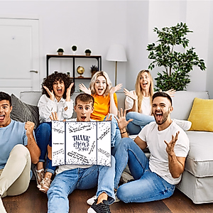 Vlipoeasn Thank You Party Guest Book Alternative, Blue Thank You All You Do, Signature Thank You Sign,Retirement Office Party Decor, Thanks to Staff Teachers Professors Doctor Nurses Party Decorations