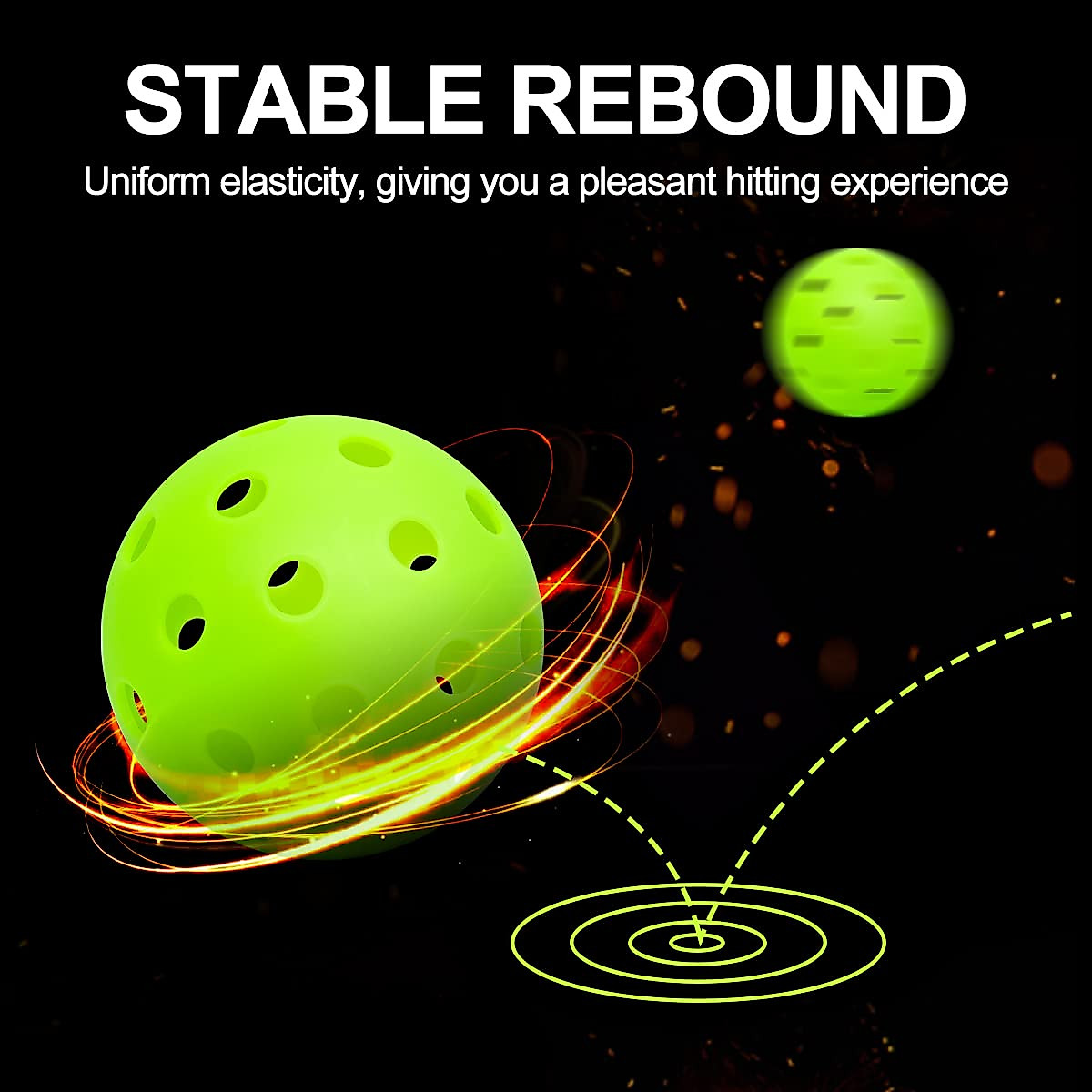 Montela Pickleball Balls 6/12 Pack Outdoor Indooor Pickleball Approved Official Sports Pickle Balls for Outdoor Play,40 Holes Pickleball with Net Bag,Neon Green