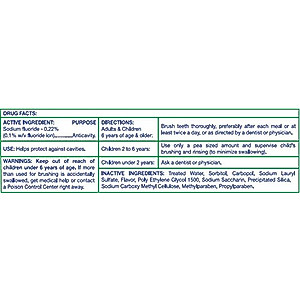 Freshmint® 500 Individual Packets of 0.28 oz. Single use Clear Gel Anticavity Fluoride Toothpaste
