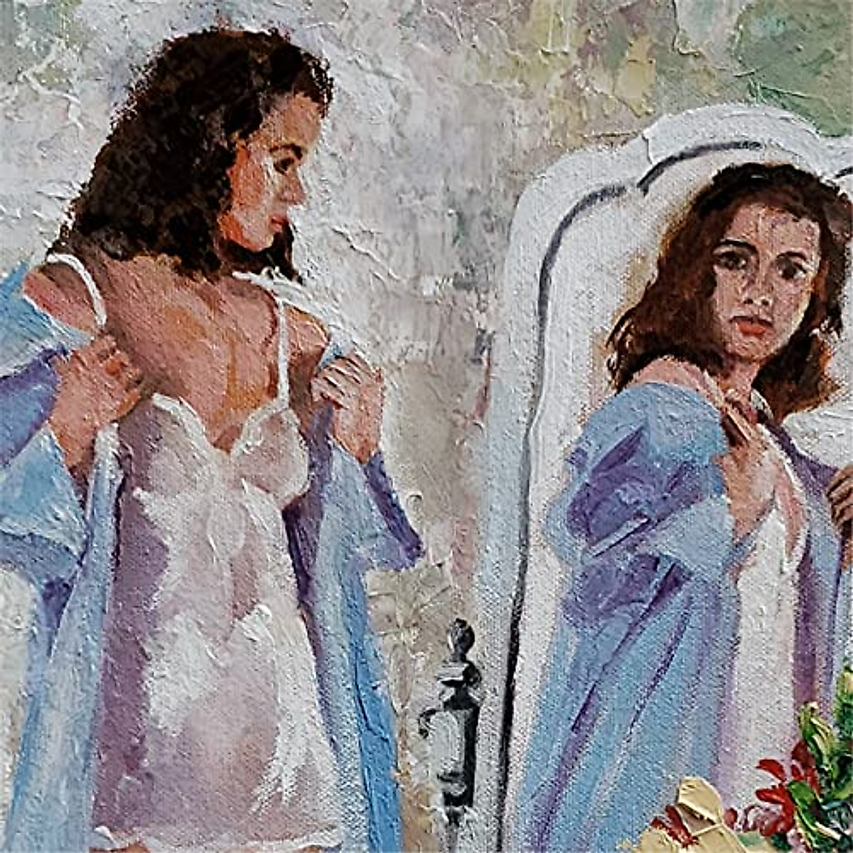 Reflected Feelings, Figure by Internationally Renowned Painter Yary Dluhos