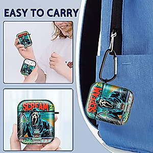 Ulirath Green Skeleton for AirPod 1/2 Case Skull Funny Fun Design Cases Scary Cute for AirPods Air Pods 1st and 2nd Theme Skeleton Cover Cases Skin for Boys Girls Kids