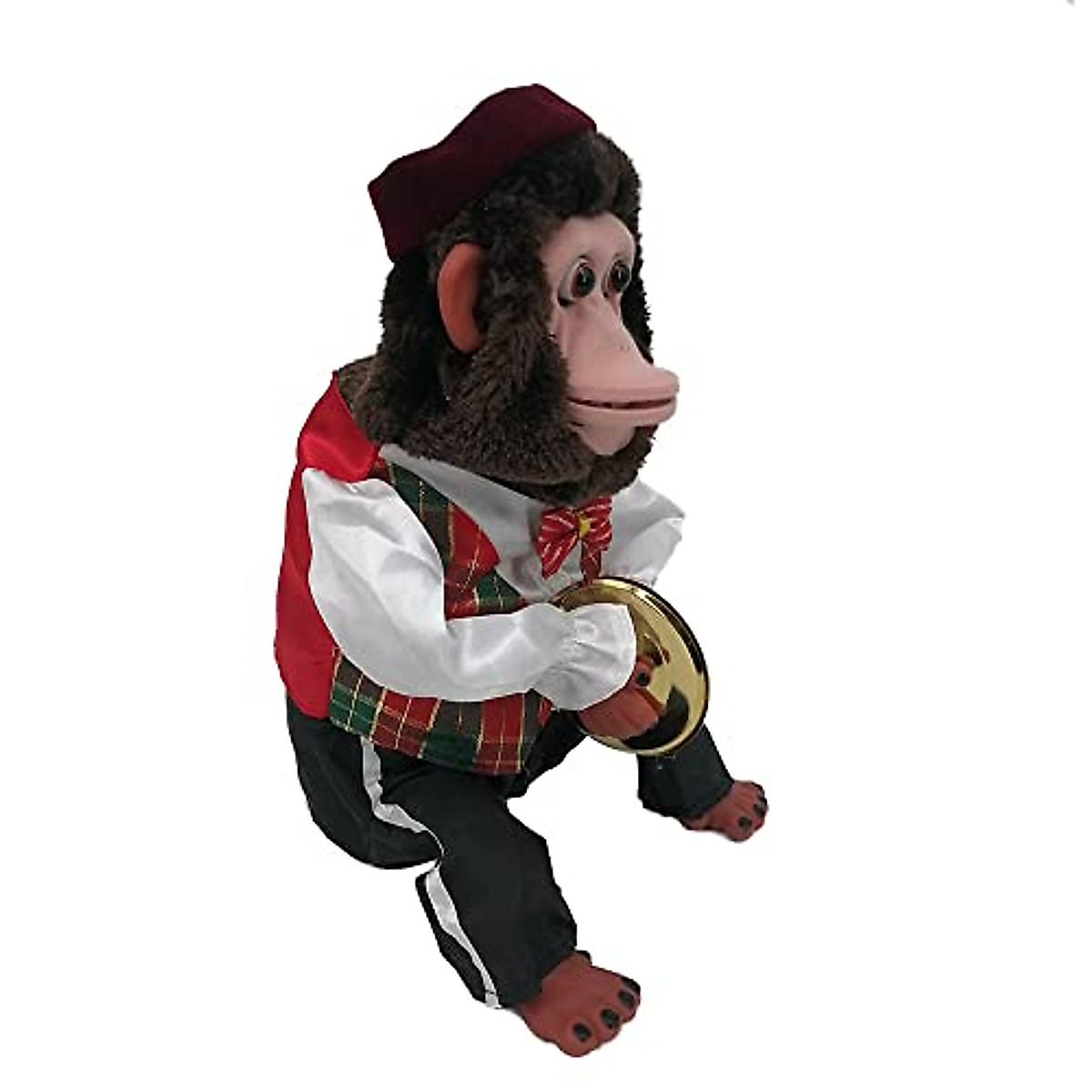 HCSXMY Cymbal Playing Monkey Charley The Chimp Vintage Electronic Plush Decoration Toy Original Source (Monkey)