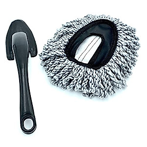 Microfiber Car Duster Brush - Cleaning Tool for Car Interior and Exterior, Soft Scratch Free Reusable Hand Duster Great for Cleaning Car Interior and Exterior,Washable Duster for Car and Home