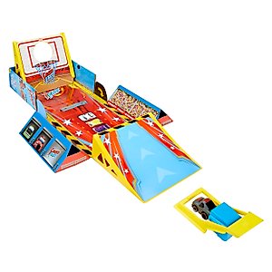 Little Tikes® My First Cars™ Crazy Fast™ 4-in-1 Dunk’n, Stunt’n, Game’n Set with one Exclusive Pullback Toy Car Vehicle, Goes up to 50ft!