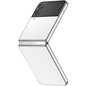 SAMSUNG Galaxy Z Flip 4 Factory Unlocked 256GB Bespoke Edition Silver/White/White (Renewed)