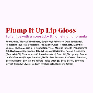 PYT Beauty Clear Lip Gloss, Hydrating, Natural Lip Plumper, Hypoallergenic, Vegan Makeup, 1 Count