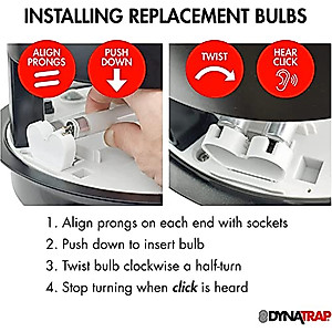 DynaTrap 32050 Replacement UV Light Bulbs for DT2000XL Insect Trap (Pack of 2, Total of 4 Bulbs)