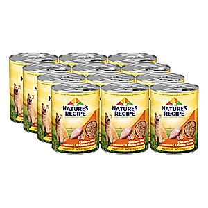Nature's Recipe Wet Dog Food, Chicken, Rice & Barley Recipe Ground Formula, 13.2 Ounce Can (Pack of 12)