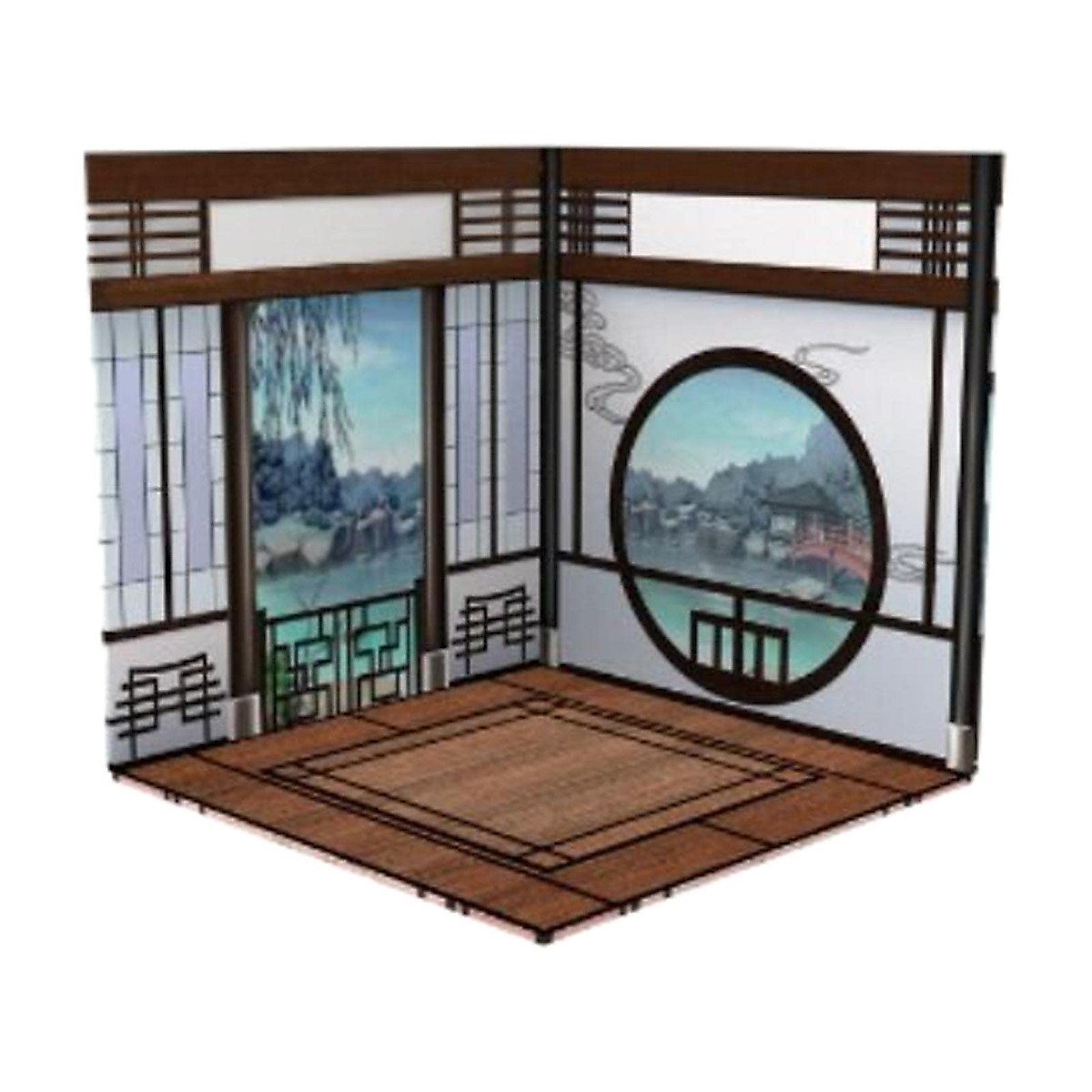AMLESO Backdrop Scene Model Collection Background Board Scene for Action Figures Storage, Chinese Room