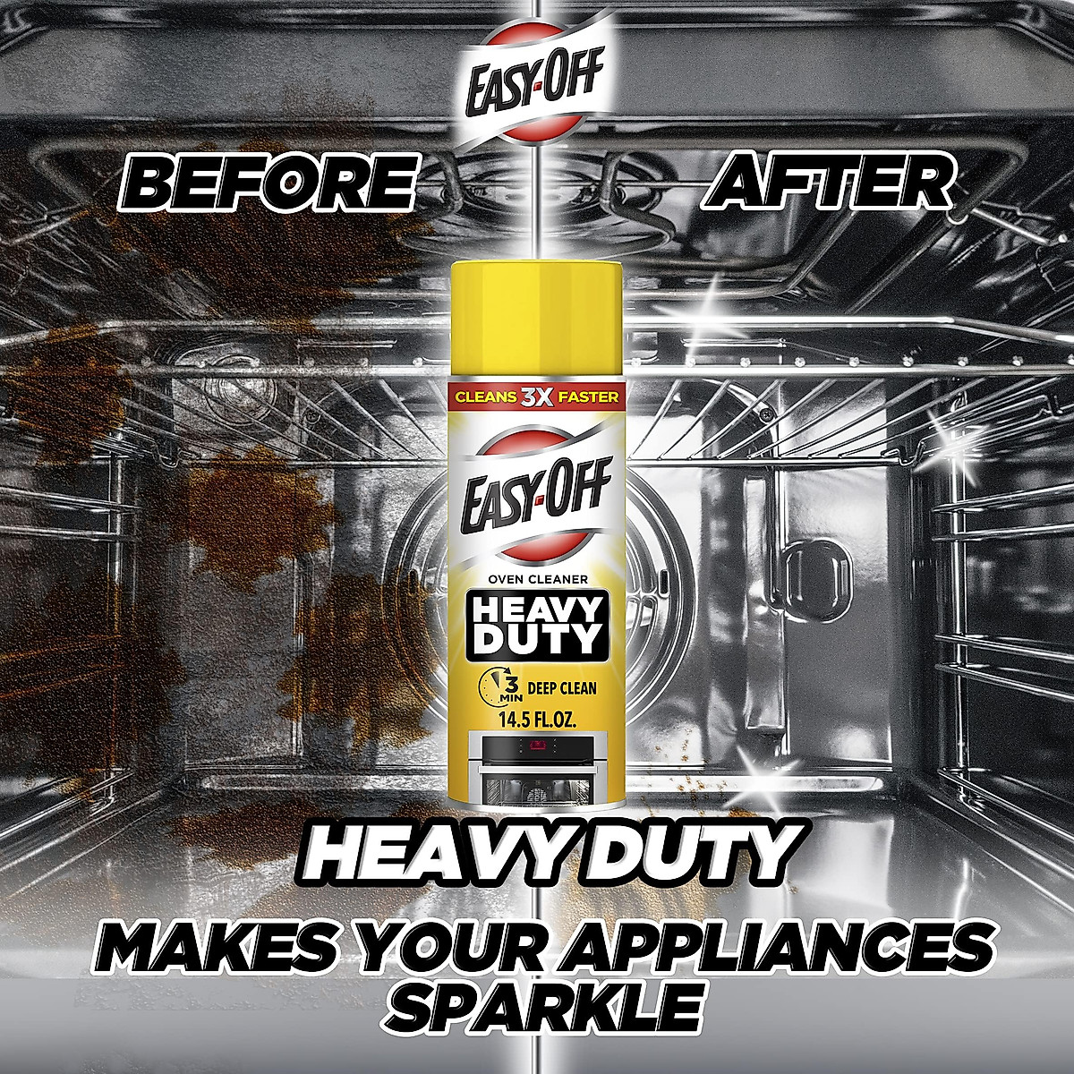 Easy-Off Heavy Duty Oven Cleaner, Regular Scent 14.5 oz Can