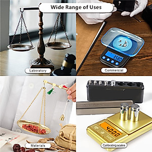 UNIWEIGH Calibration Weights Set, 7pcs 1-60g Calibration Gram Scale Weights Kit, Small Test Weight for Scales Digital Weight Grams, Includes: 1g*1, 2g*2, 5g*1,10g*1, 20g*2,1 Piece Tweezers