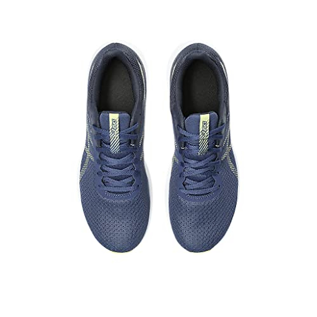 ASICS Men's Patriot 13 Running Shoes, 14, DEEP Ocean/Glow Yellow