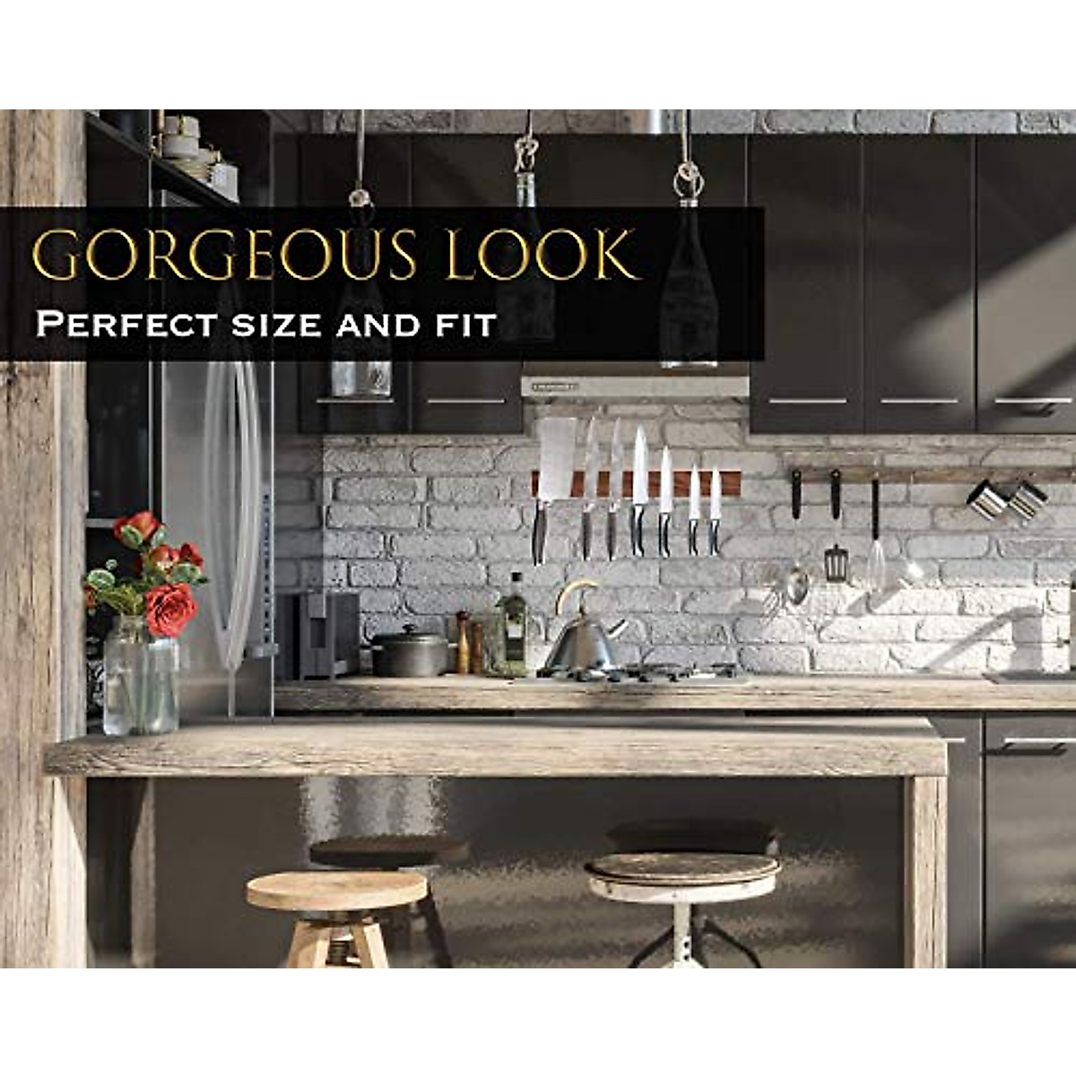 Walnut Magnetic Knife Holder, 16 Inch, Wooden Knife Magnetic Strip For Wall, Cooking Utensil Key Organizer Tool Wall, Neodymium Magnet