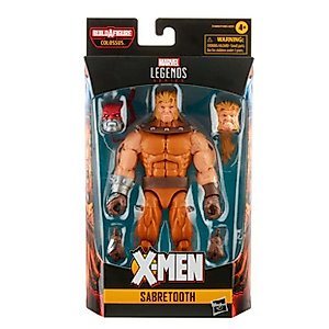 Marvel Legends Series Sabretooth, 6-Inch Scale Action Figure Toy, Premium Design, 1 Figure, 3 Accessories, and 1 Build-A-Figure Part