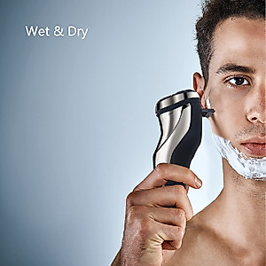 WELIRY Electric Razor for Men Electric Shaver Mens for Shaving with Pop-up Trimmer Electric Rotary Shavers for Men Wet & Dry Cordless Waterproof USB Rechargeable