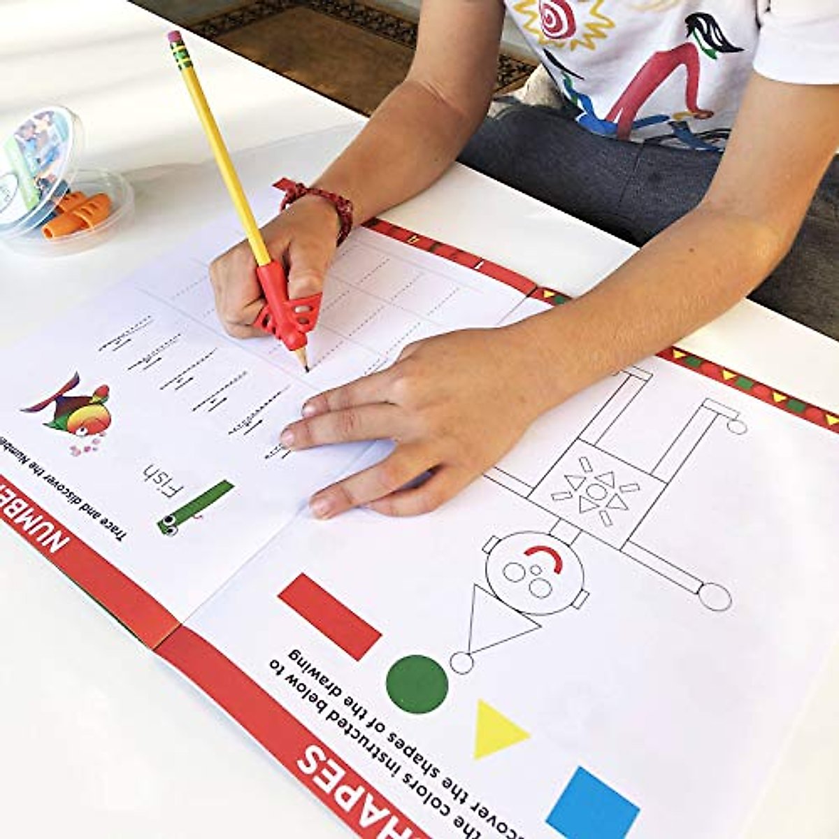 Bright Autism Trace and Learn to Write Workbook, Trace line, Shapes, Numbers and Letters workbook for Kids, Preschool Workbook, Pre-Writing, Pre-Reading