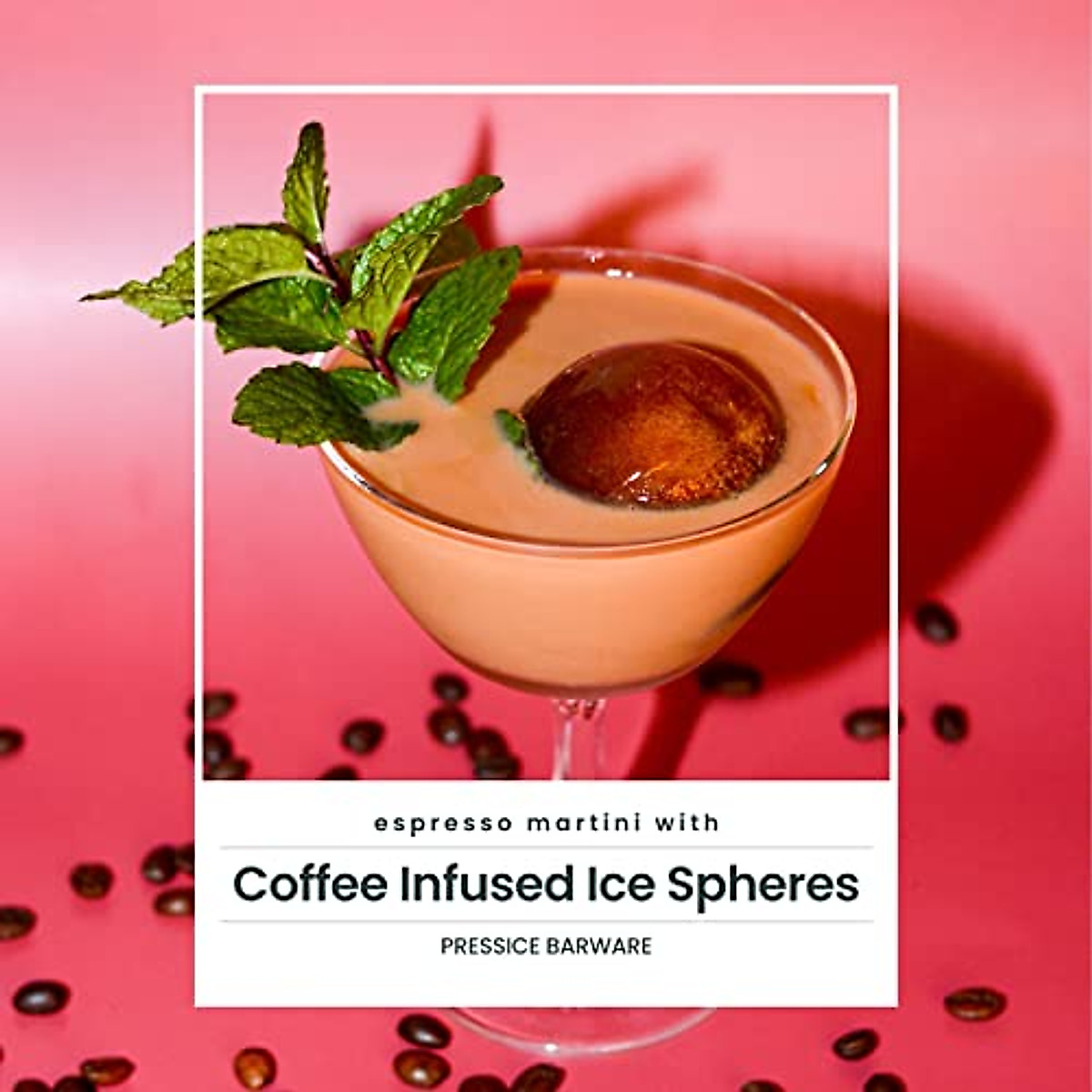 Pressice Barware Ice Ball Press - Effortlessly Make Giant 2.3" Ice Balls - Includes Aircraft Grade Aluminum Ice Press and Ice Mold - Assembled in the US (Ice Press, Blue)