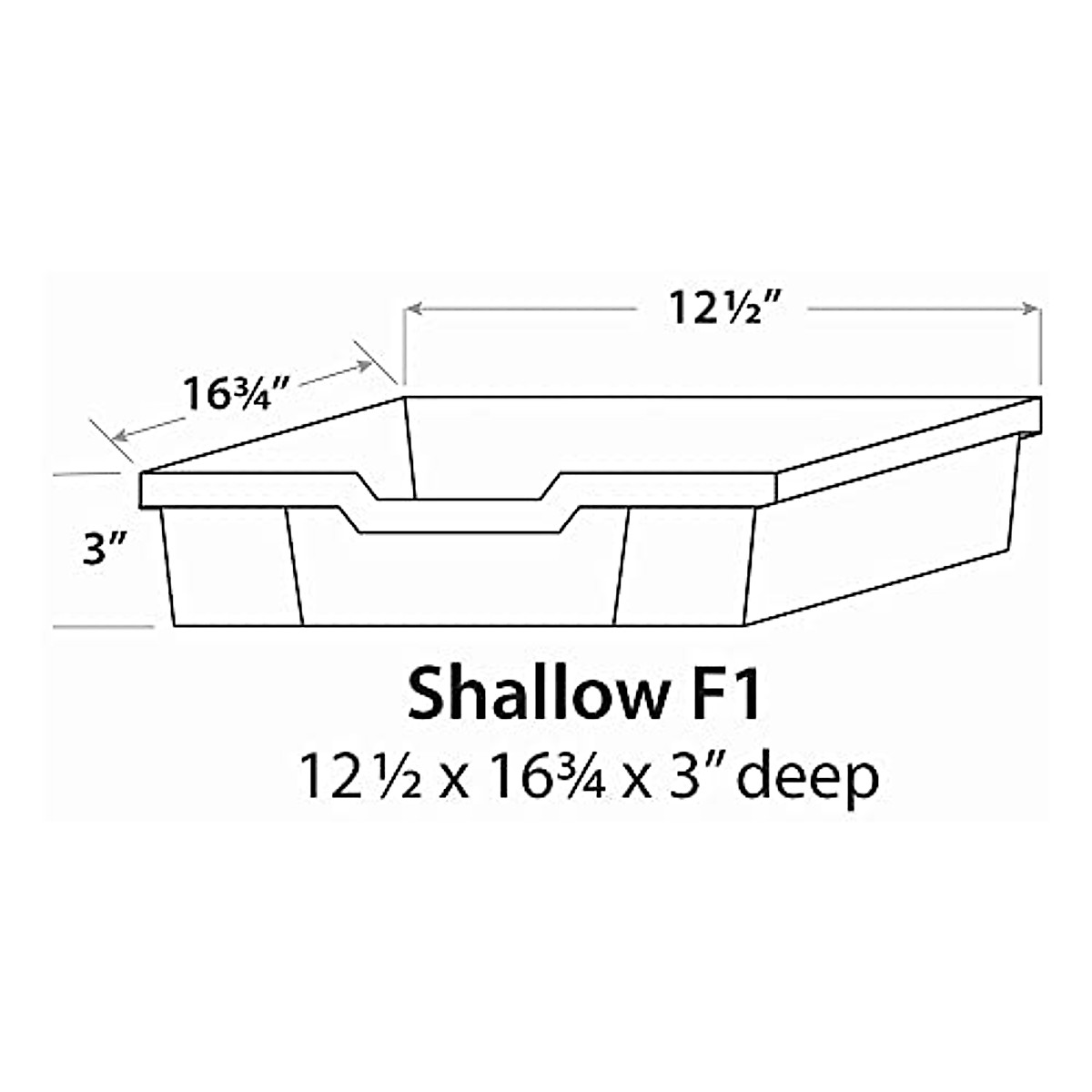 Gratnells Shallow F1 Storage Tray, Pack of 8, Heavy Duty School, Industrial & Utility Storage Bins, 12.3" x 16.8" x 3" (Translucent)