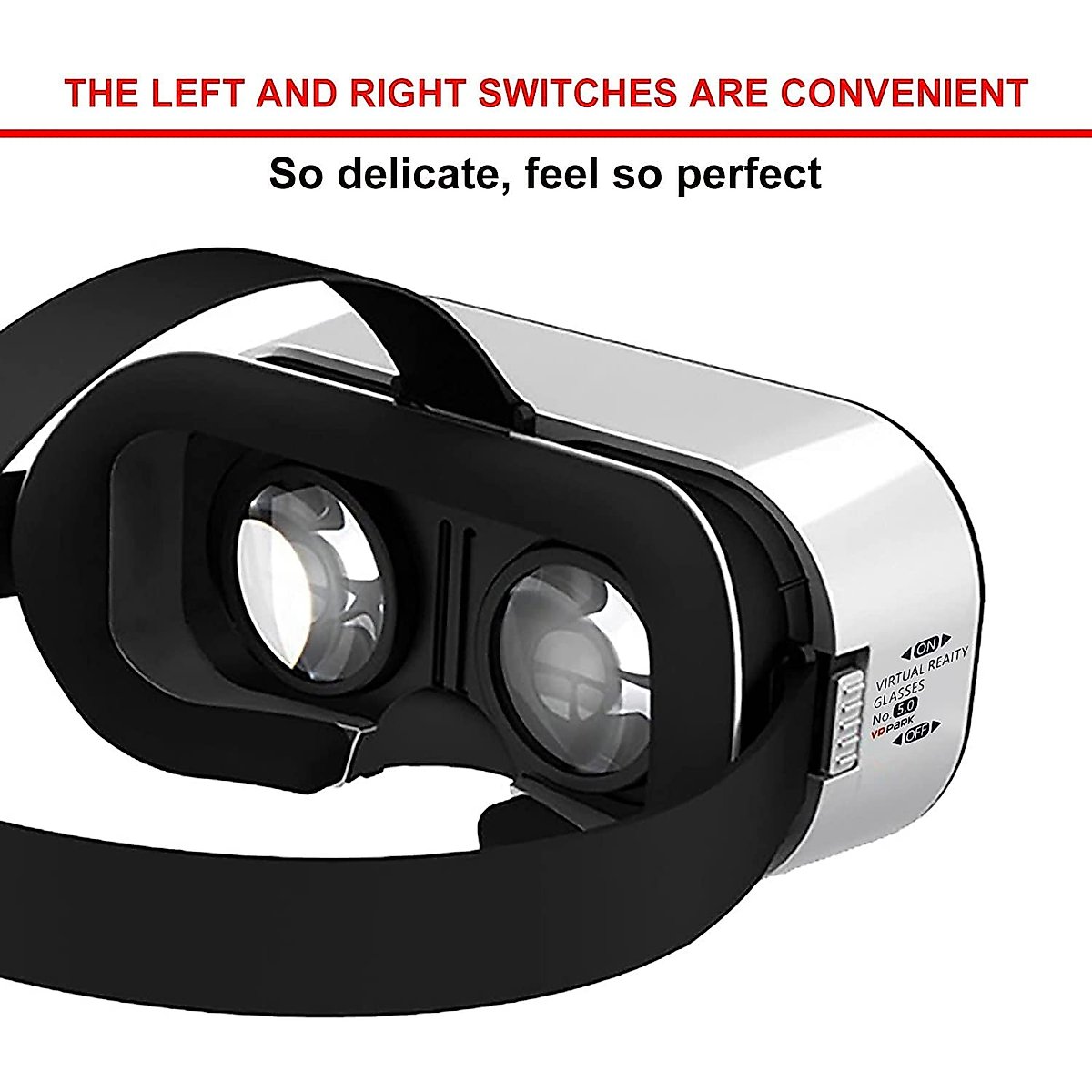 VR Glasses 3D Virtual Reality Smart Digital Glasses Headset for 4.0-6.7", Compatible with iOS and Android Systems, for IMAX Movies and Games with Remote Control