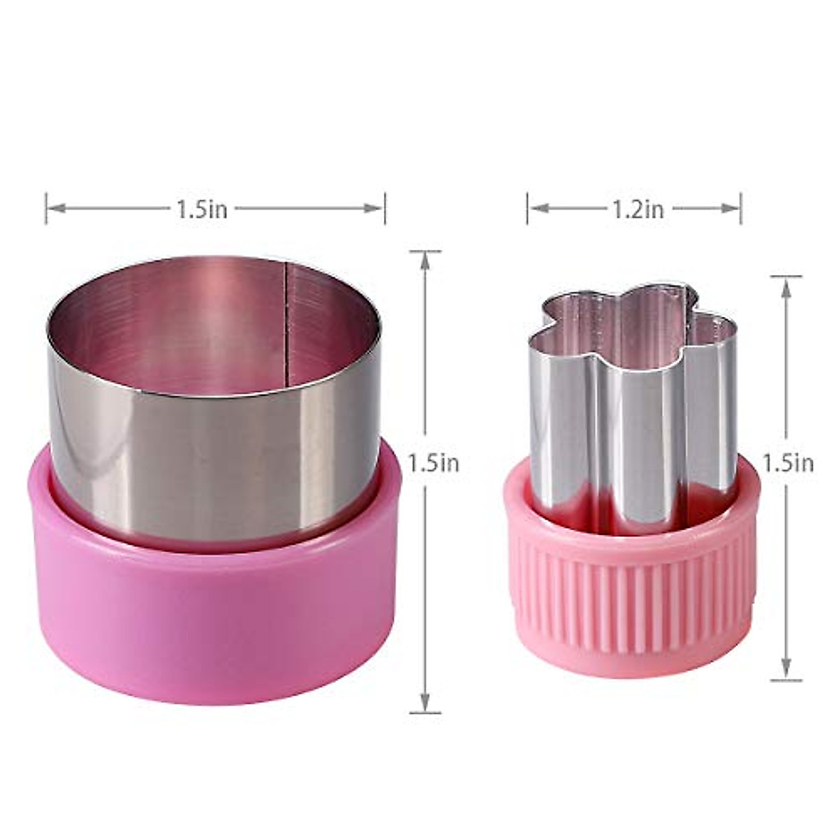 Vegetable Cutters Shapes Set, 20pcs Stainless Steel Mini Cookie Cutters, Vegetable Cutter and Fruit Stamps Mold + 20pcs Cute Cartoon Animals Food Picks and Forks -for Kids Baking and Food Supplement