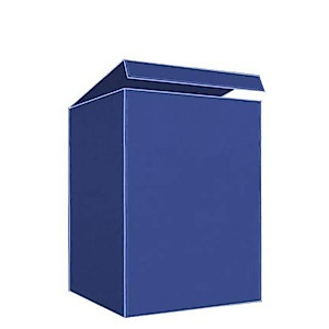 Utility Folding Shopping Cart Liner Privacy Top Cover Water Resistant Fastens Non-Woven Lightweight Breathable (Red) (Blue)