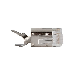 Klein Tools VDV826-754 Modular Data Plug for CAT6A Shielded Cable and Larger Diameter CAT6 Indoor or Outdoor Ethernet Cable, 100-Pack