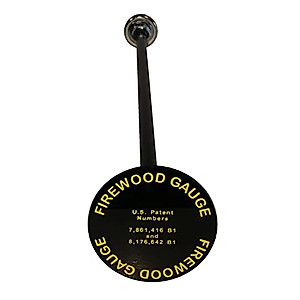 Adjustable Firewood Gauge - Adjusts from 14" to 26" - The Original Patented Firewood Measuring Tool – Strong Durable Flexible Fiberglass - 88 Pound Pulling Force Magnet attaches to Any Chainsaw Bar.