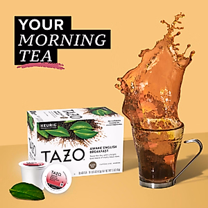 TAZO K-Cups for Bold Traditional Breakfast-Style Black Tea, 22 Tea Bags