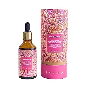 iYURA Kesaradi Face Oil - 5000-year-old Recipe with Exotic Saffron, Turmeric & Rose – For Visibly Brighter Skin - 100% Natural Ayurvedic Face Moisturizer for Dry, Sensitive Skin, 1.69 fl oz