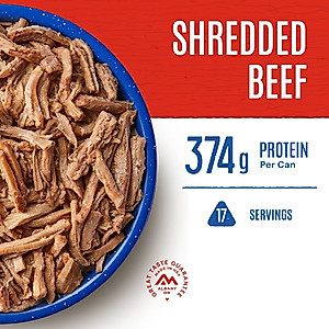 Mountain House Shredded Beef #10 Can | Freeze Dried Survival & Emergency Food | 17 Servings