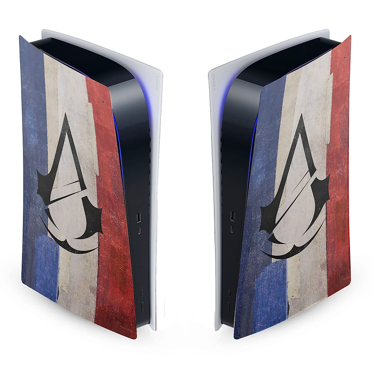 Head Case Designs Officially Licensed Assassin's Creed Flag Of France Unity Key Art Matte Vinyl Faceplate Sticker Gaming Skin Decal Cover Compatible With Sony PlayStation 5 PS5 Digital Edition Console