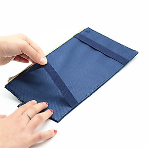 StyleZ Car Sun Visor Tidy Organizer Storage Bag Holder Pocket CD Case Card Pouch (Darkblue)