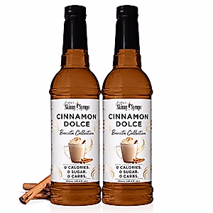 Jordan's Skinny Syrups, Cinnamon Dolce Coffee Syrup, Sugar Free, 25.4 Ounces (Pack of 2), Zero Calorie Drink Flavoring & Mixes
