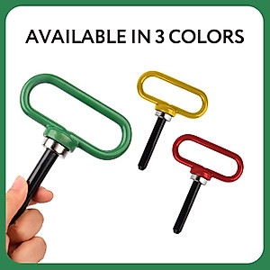 Magnetic Hitch Pin - Lawn Mower Trailer Hitch Pins - Ultra Strong Neodymium Magnet Trailer Gate Pin for Simple One Handed Hook On & Off - Securely Hitch Lawn & Tow Behind Attachments