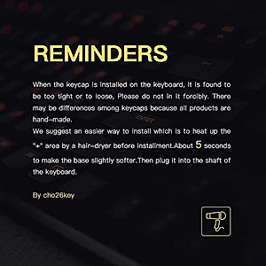 cho26key Gaming Keycaps for Cherry MX Switches(OEM R4) Hand Made Resin Key caps…(Snow Mountain（R4）)