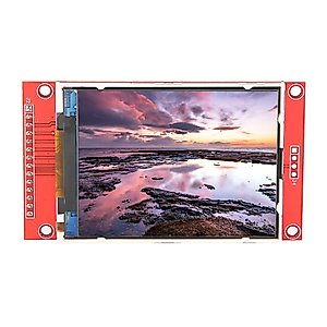 2.8 Inch ILI9341 240x320 5V/3.3V TFT SPI LCD Display Module Serial Port LCD Touch Panel Module Color Screen, Support 65K Color Display(Without Touch)