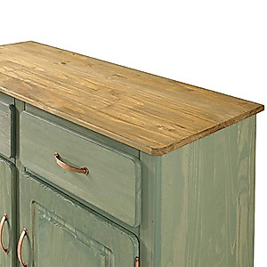 Furniture Dash Wood Buffet Sideboard Green