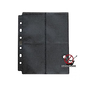 Dragon Shield Standard Size Cards – 8 Pocket Page Non-Glare Sheet – 50 Pages - MTG Card Sleeves are Smooth & Tough - Compatible with Pokemon, Yugioh, & Magic The Gathering Card Sleeves