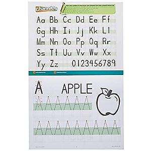 Channie’s My First Letters, Easy to Trace, Write, Color, and Learn Alphabet Practice Handwriting & Printing Workbook, 80 Pages Front & Back, 40 Sheets, Grades PreK - 1st, Size 8.5” x 11”