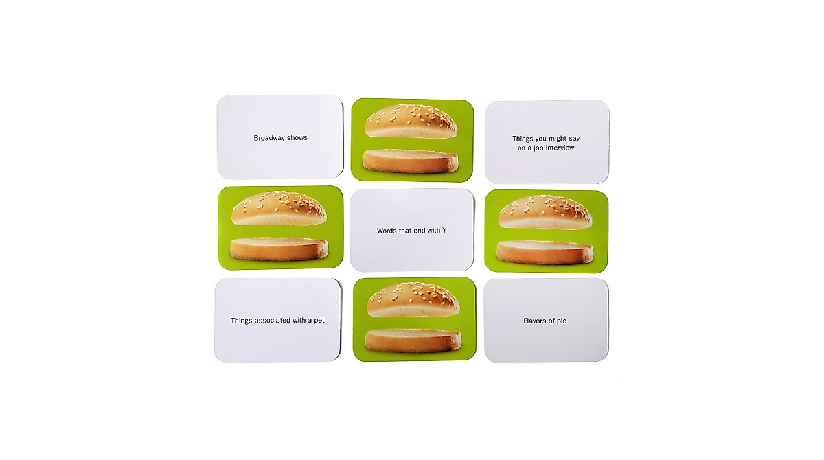 Things On A Hamburger: Fun Family Word Game for All Ages