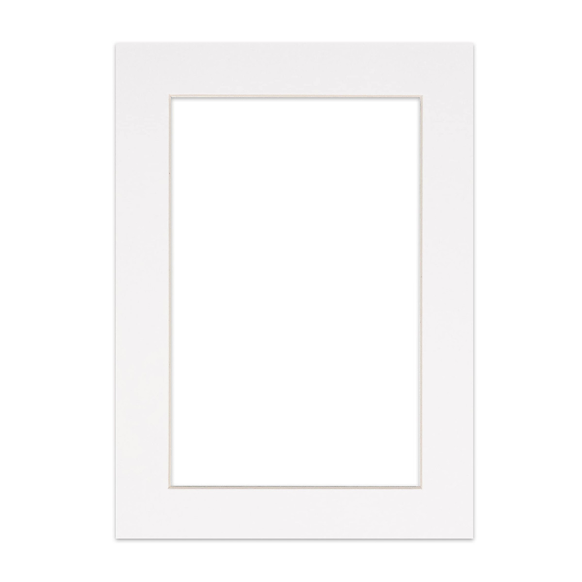 8x10 Mat for 11x14 Frame - Precut Mat Board Acid-Free White 8x10 Photo Matte Made to Fit a 11x14 Picture Frame, Premium Matboard for Family Photos, Show Kits, Art, Picture Framing, Pack of 1 Mat