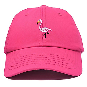DALIX Flamingo Hat Women's Baseball Cap in Hot Pink