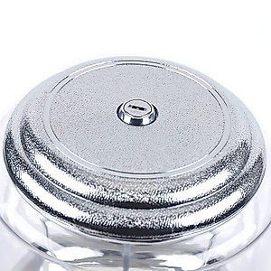 Candy Machine Automatic Gumball Machine Commercial Toy Vending Machine Bubble Gum Machine Home Vending Machine Coin Gumball Machine for Kids Accommodated 32mm Balls (Yellow)