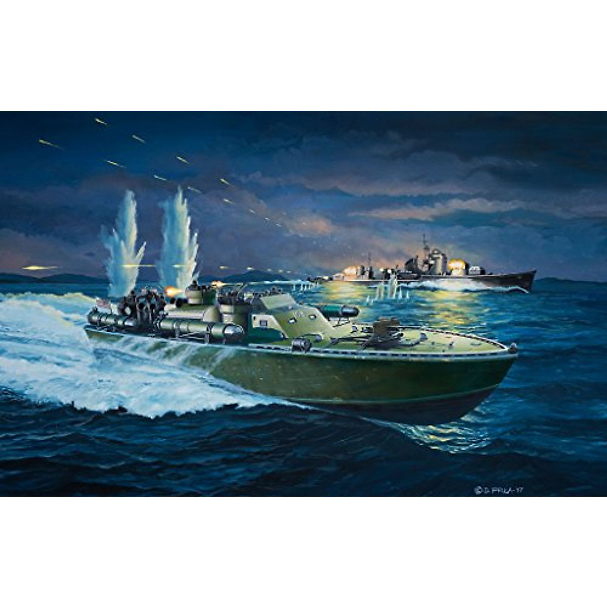 Revell 05147, Patrol Torpedo Boat Pt-109, 1: 72 Scale Plastic Model,Black
