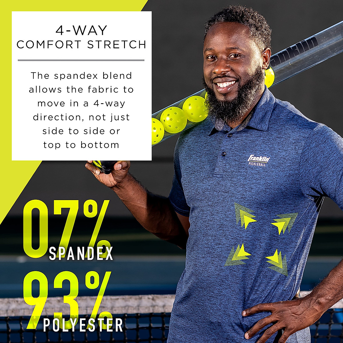 Franklin Sports Men's Relaxed Cut, Navy Blue, Extra Large