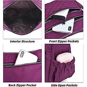 SULCET Hobo Bags for Women Causal Quilted Crossbody Purse Waterproof Shoulder Messenger Bag Lightweight Pocketbooks