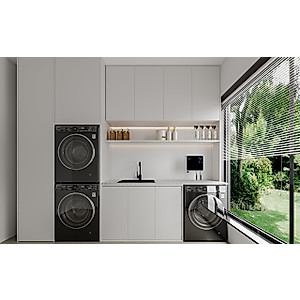 SantiCleana Ozone Laundry Washer System - 2 Outlets! - Stainless Sprayer - Black Hose