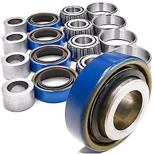 (2 Kits) HD Switch Front Wheel Bearing Rebuild Kit Replaces Scag 482621, 482622, 43584 482503, 457291, 483050 - OEM Upgraded Seals !