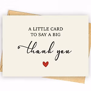 WowBefun 25 Pack 350GSM, Thank You Cards, Thank You Cards with Envelopes, Small, Wedding Thank You Cards, Thank You Notes with Envelopes, Teacher Thank You Cards, Bulk, Blank, Graduation, Business